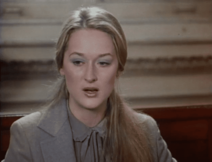 Meryl Streep en ‘Kramer vs Kramer’. Imagen: IMDb